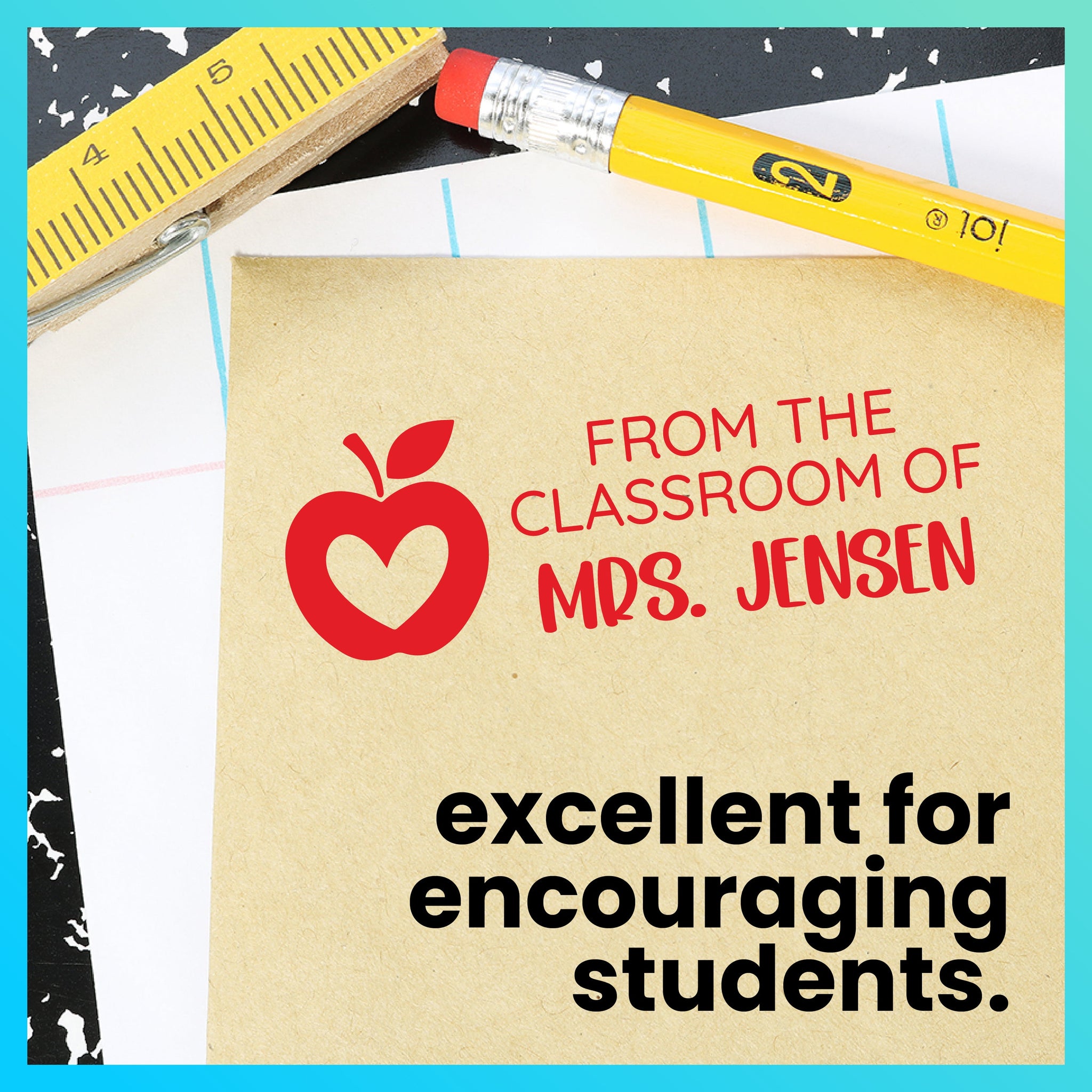 Custom From the Classroom Of Stamp – DiscountRubberStamps.com