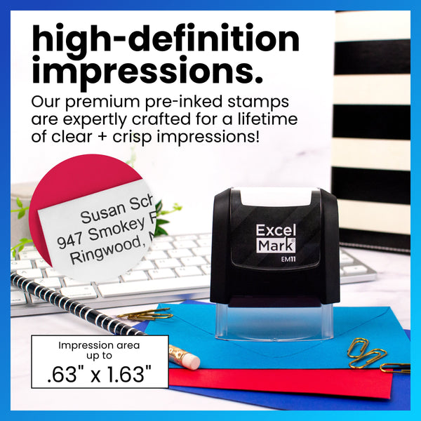 ExcelMark Pre-Inked Stamps - Made in the USA – DiscountRubberStamps.com
