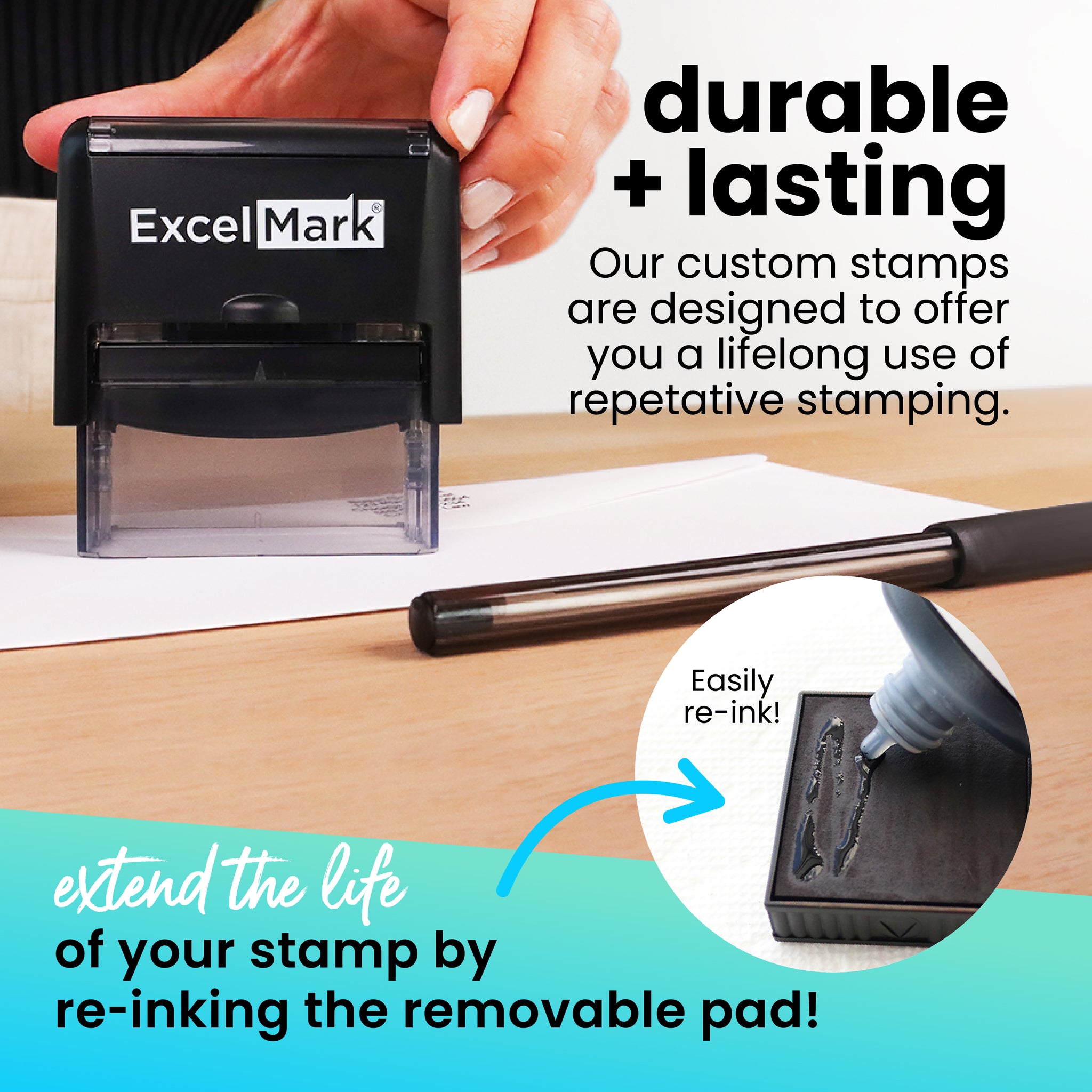 ExcelMark A-2359 Self-Inking Stamp – DiscountRubberStamps.com