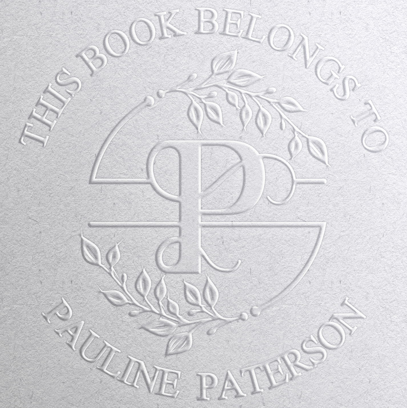 Monogram Branch Book Embosser – DiscountRubberStamps.com