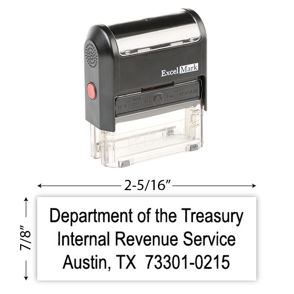 IRS Return Address Stamp 4 – DiscountRubberStamps.com