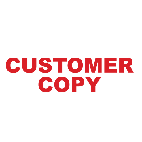 CUSTOMER COPY Stamp – DiscountRubberStamps.com