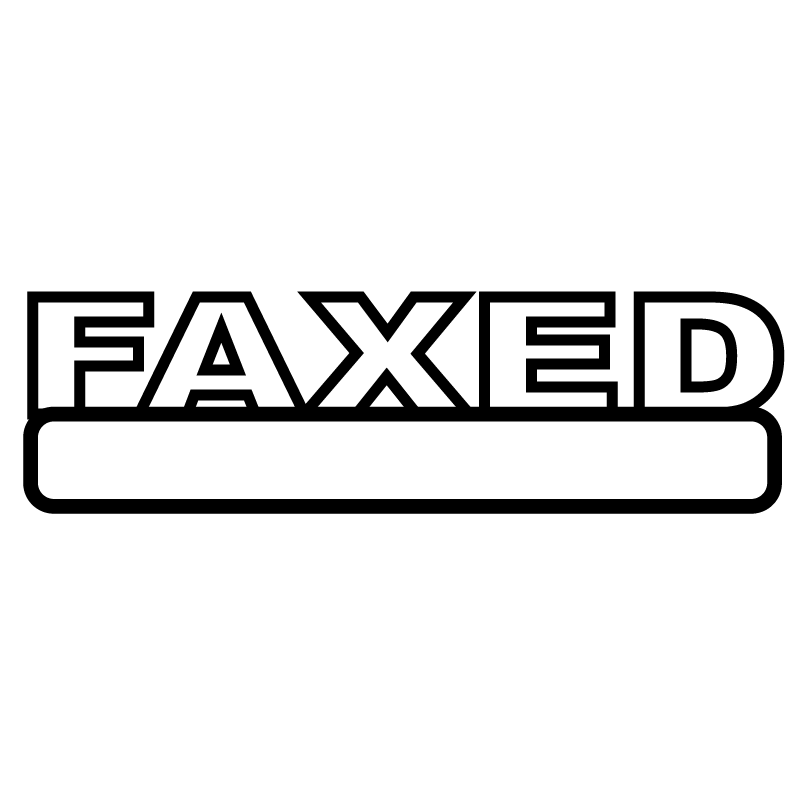 Outline FAXED Stamp – DiscountRubberStamps.com