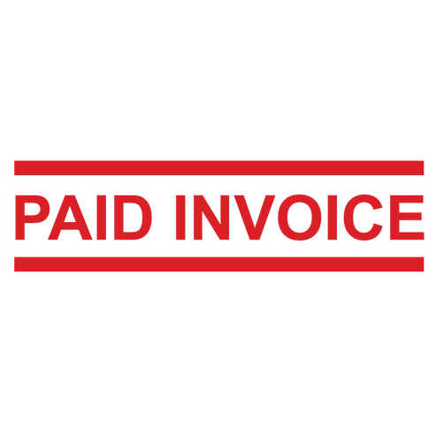 PAID INVOICE Stamp – DiscountRubberStamps.com