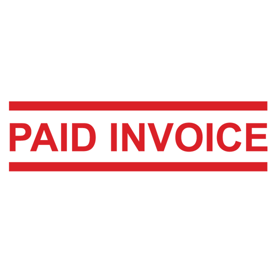 PAID INVOICE Stamp – DiscountRubberStamps.com