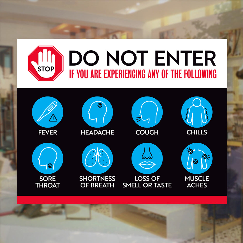 Stop Do Not Enter Decal – DiscountRubberStamps.com