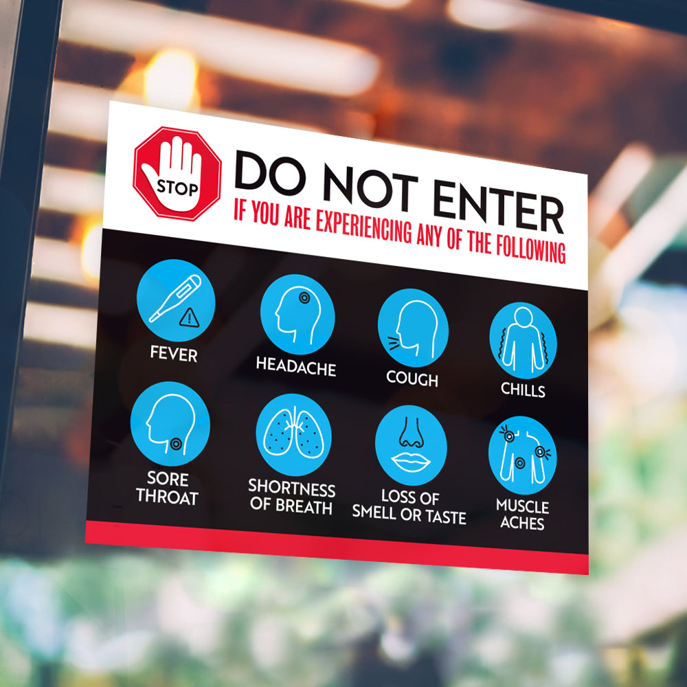 Stop Do Not Enter Decal – DiscountRubberStamps.com