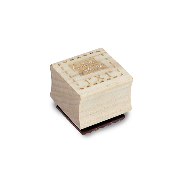 1" by 1" Wood Rubber Stamp – DiscountRubberStamps.com