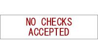 Classic No Checks Accepted Sign – DiscountRubberStamps.com